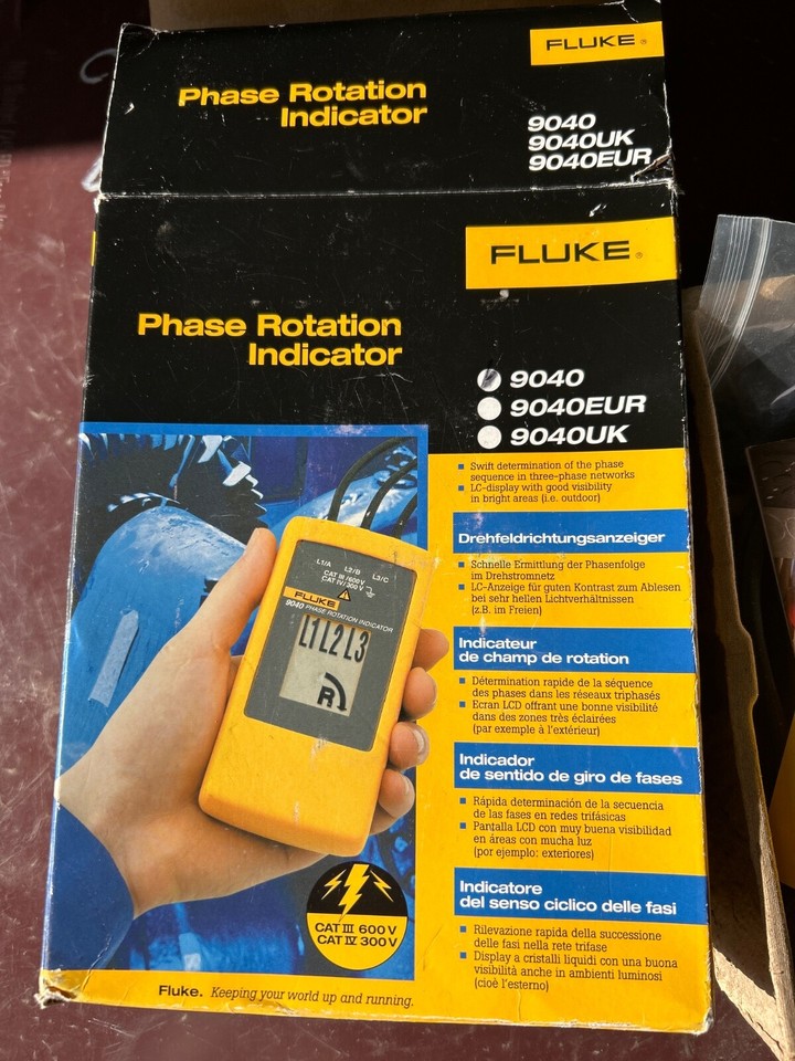 fluke 9040 phase rotation indicator | eBay