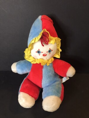Vintage 1982 Amtoy Baby Soft Touch Clown Doll Plush Chimes American ...