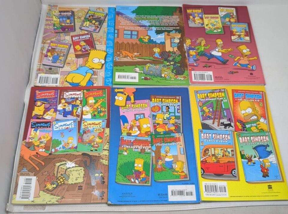 Lot Of 6 Simpsons / Bart Simpson Comic Books | eBay