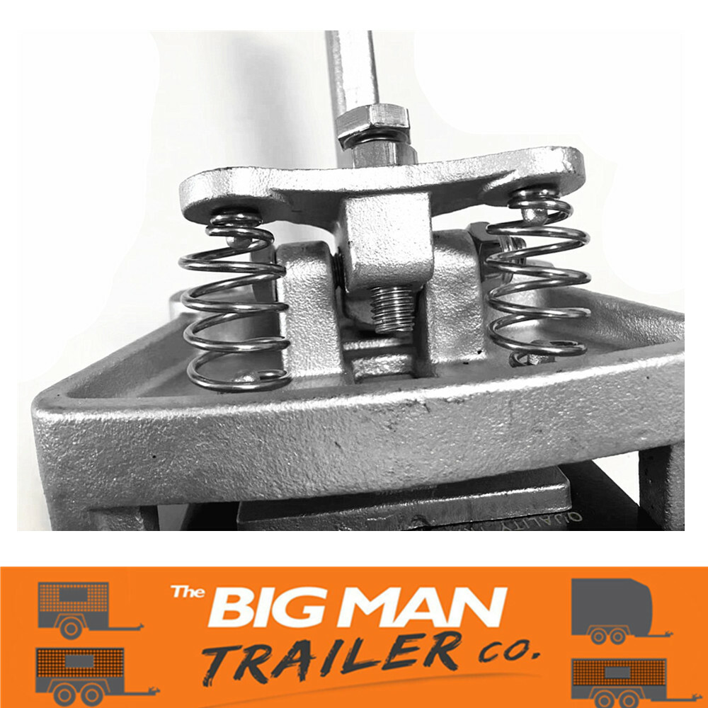 2x Trojan Trailer Galvanised Mechanical Brake Disc Caliper + Pads ...