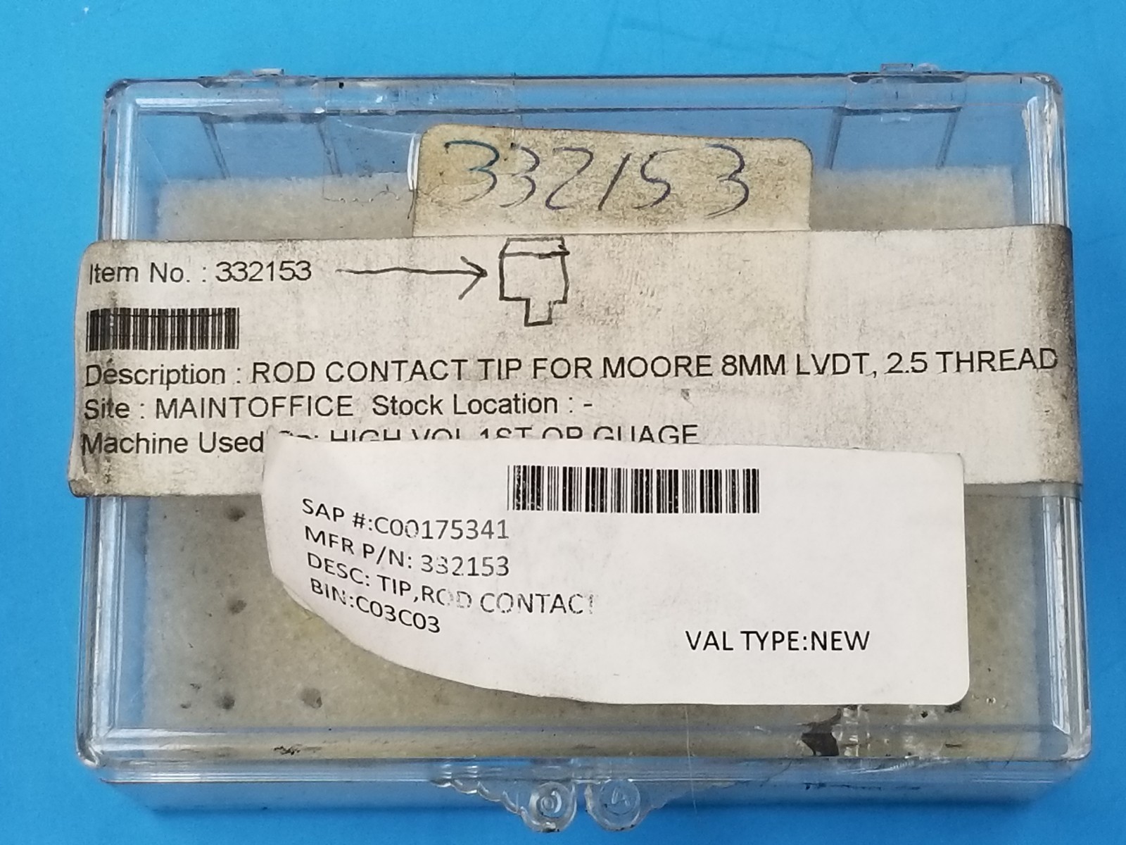 LOT OF 7 NEW MOORE 332153 ROD CONTACT TIPS FOR 8MM LVDT 2.5 THREAD | eBay