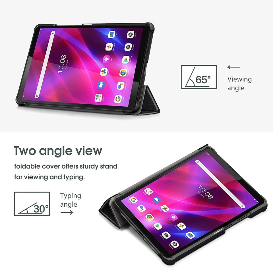 For Lenovo Tab M8 HD 2nd Gen 2019 Case Premium Smart Book Stand Cover ...