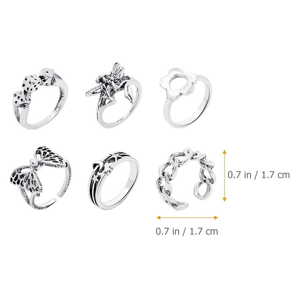 Pcs Finger Rings Women Ring Jewelries Girls Ring Decors | eBay UK