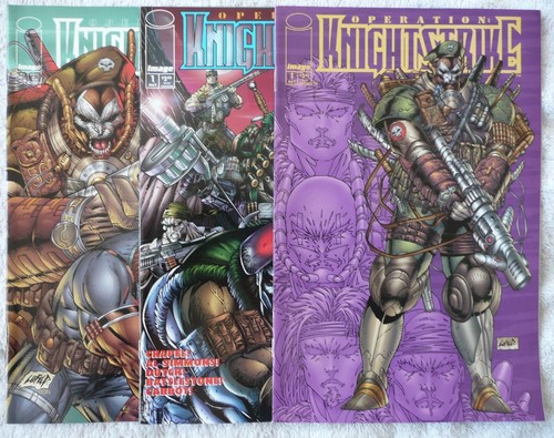 OPERATION: KNIGHTSTRIKE #1 #1 #2 (Image 1995) • Mixed lot of 3 comics ...
