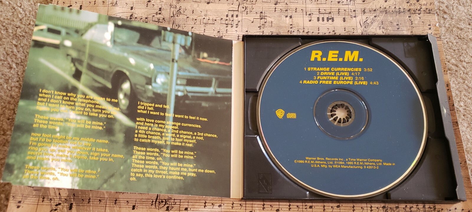 REM - Strange Currencies CD Maxi Single 1995 Pre-Owned Ex Cond 4 Tracks ...