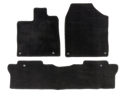 Honda Ridgeline Truck 2017-2023 OEM Factory Black Carpet Floor Mats 3 ...