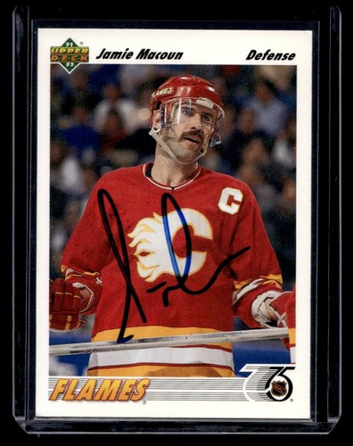 1991 Upper Deck #412 Signed Jamie Macoun Trading Card-Dan Fox ...
