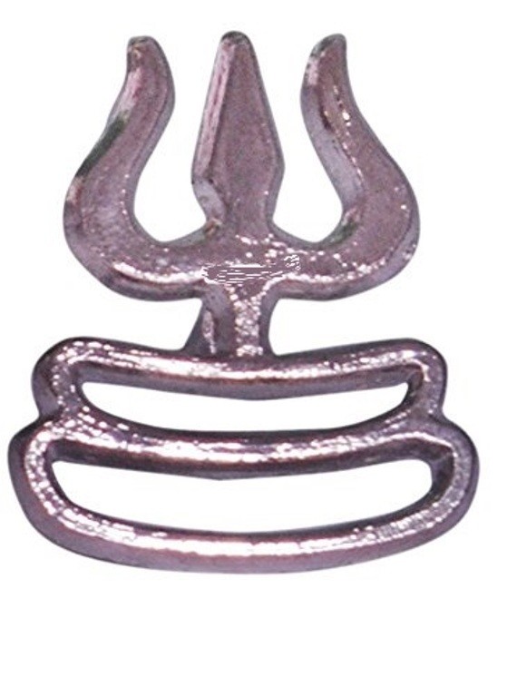 Small Metallic Trishul Trident Teeka Stamp For Applying Tilak On ...