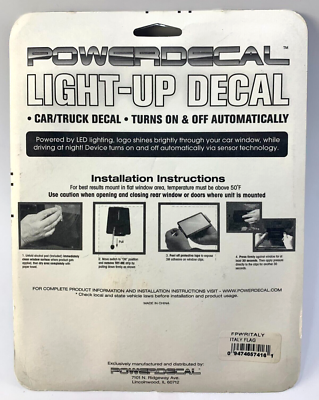 Motion Activated Light Up Decals Support Indoor Everywhere Lights