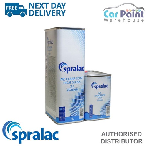 SPRALAC by Valspar SP4699 & SP2098 2K Clear Lacquer 7.5L Kit Fast ...