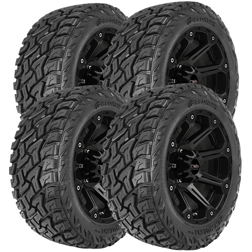 (QTY 4) 35x12.50R20LT Predator New Mutant X-RT 125Q Load Range F Tires ...