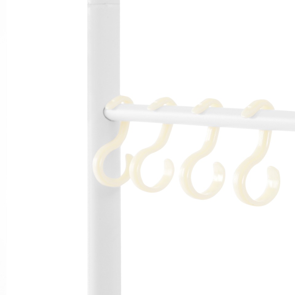 Metal Clothes Rack W/ Bottom Shelves Clothes Display Rack Closet ...