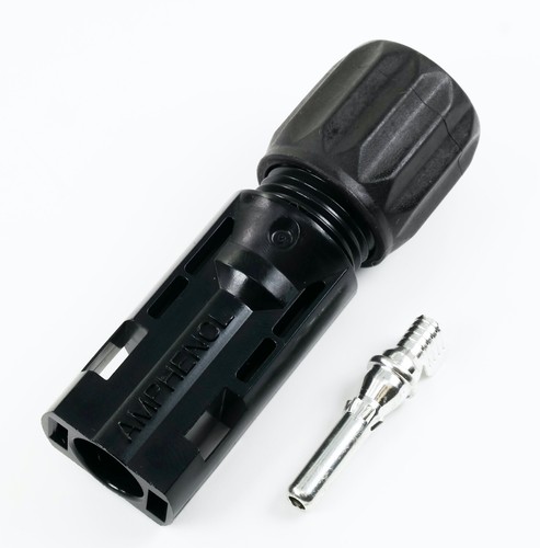 Amphenol H4CMC6DI Helios H4 PV Connector With Boot 10 AWG Male (-) for ...