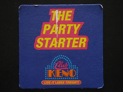 CLUB KENO THE PARTY STARTER LIVE IT LARGE TONIGHT COASTER | eBay Australia