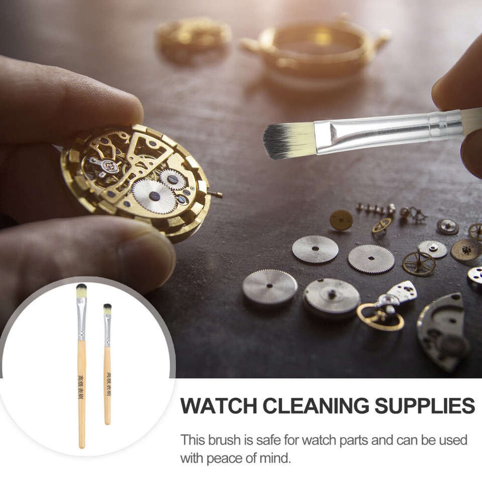 Set of 3 Watch Parts Cleaning Brush Small Dial Cleaner Clear Tool ...