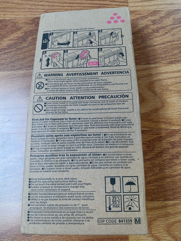 Genuine OEM Ricoh 841359 Magenta Toner Cartridge - Factory Sealed | eBay