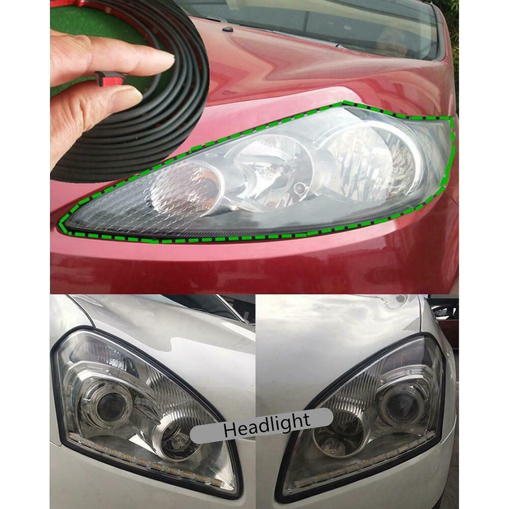 Weatherstrip Sealing Strip For Car Front Rear Bumper Lip Headlight ...