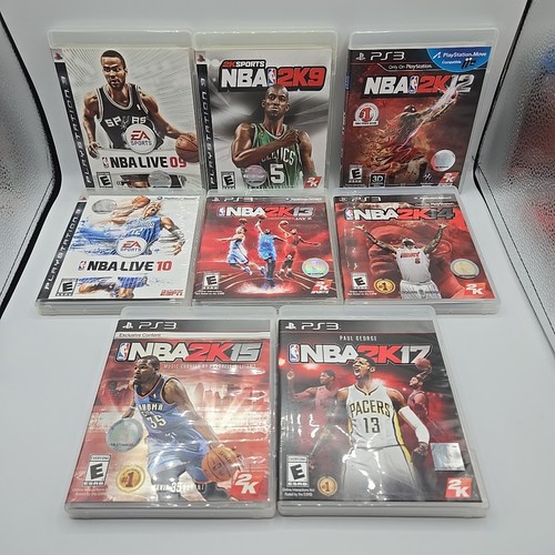 playstation 3 video game lot bundle ps3. NBA2K & NBA LIVE games USED ...