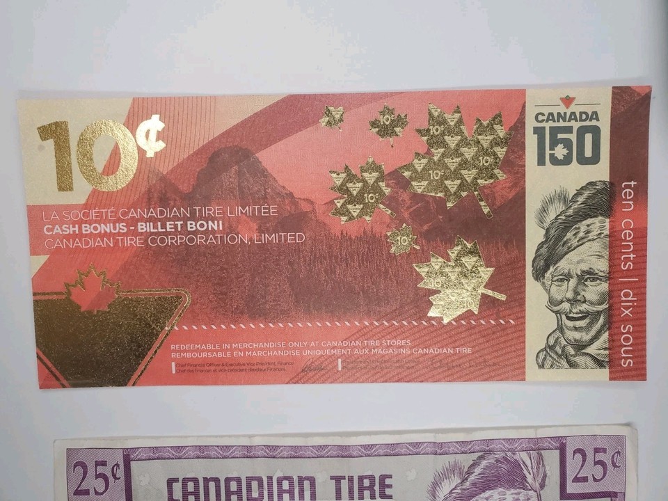 Canadian Tire Money 75th ANNIVERSARY CANADA 150 Canadian Tire Paper ...