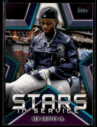 2021 Topps #SIS-19 Ken Griffey Jr. Stars in Service Baseball Card 3002M ...