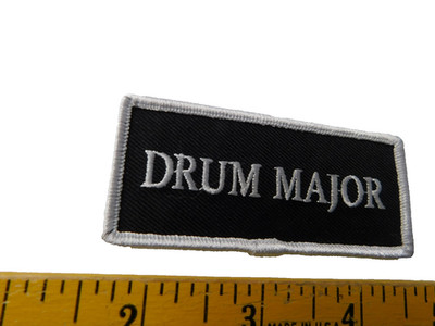 DRUM MAJOR PATCH HAT BADGE TAG BAND DRUMMER MUSUCIAN | eBay Australia