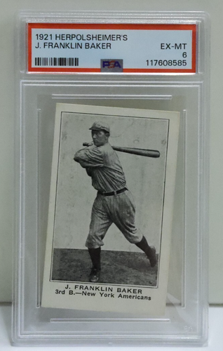 1921 Herpolsheimer's Baseball Card Frank Home Run Baker PSA 6 | eBay