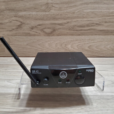 AKG SR40 Receiver Mini Pro Wireless Stationary Receiver No Power cord ...