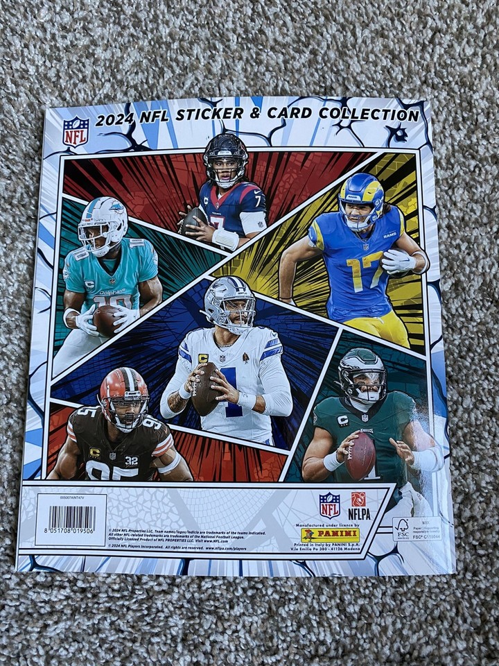 2024 Panini NFL Sticker & Card Collection Starter Set (Album & 10 ...