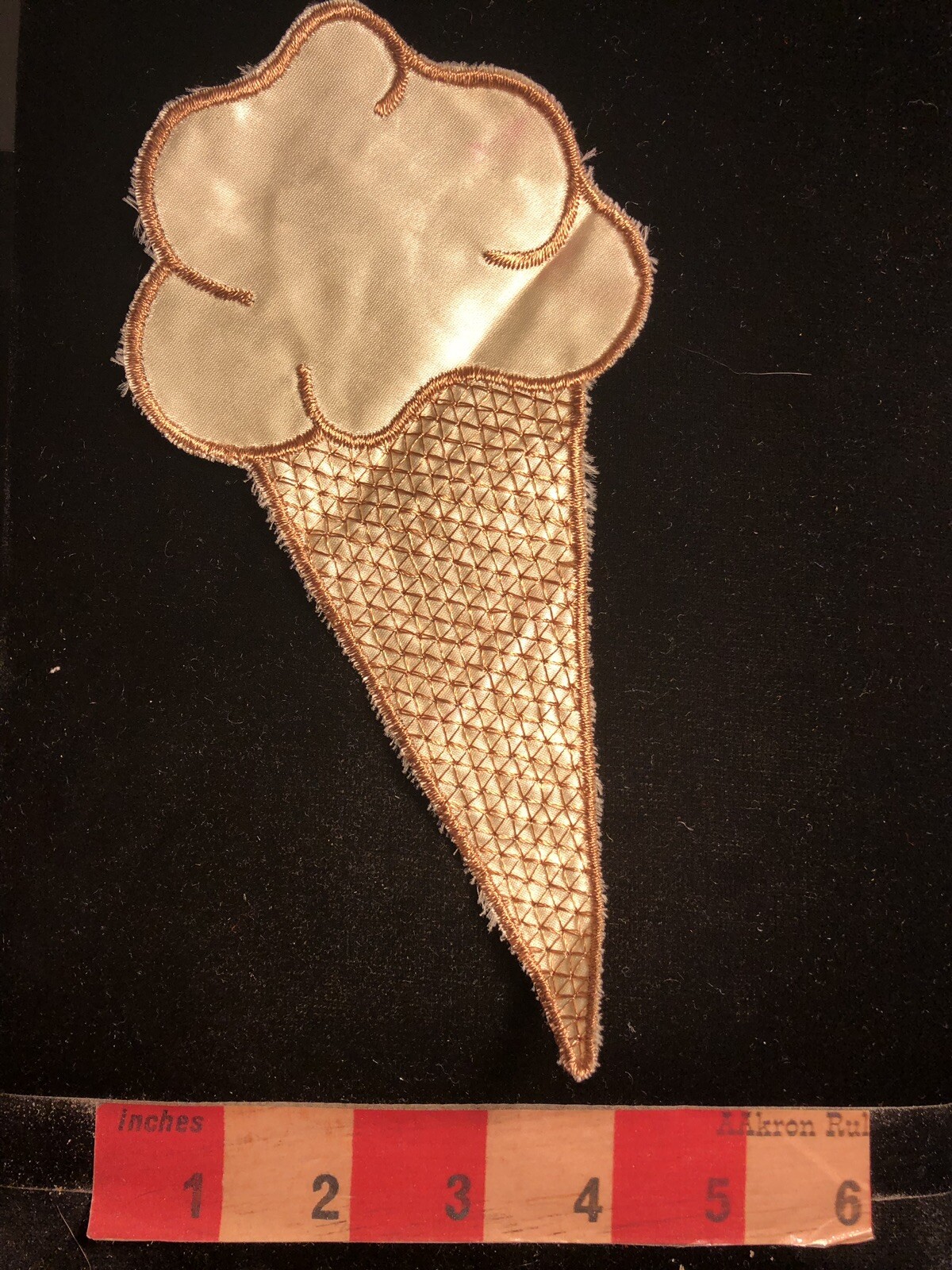 Over 8” Tall!!! White VANILLA ICE CREAM CONE Patch 00W9 | eBay