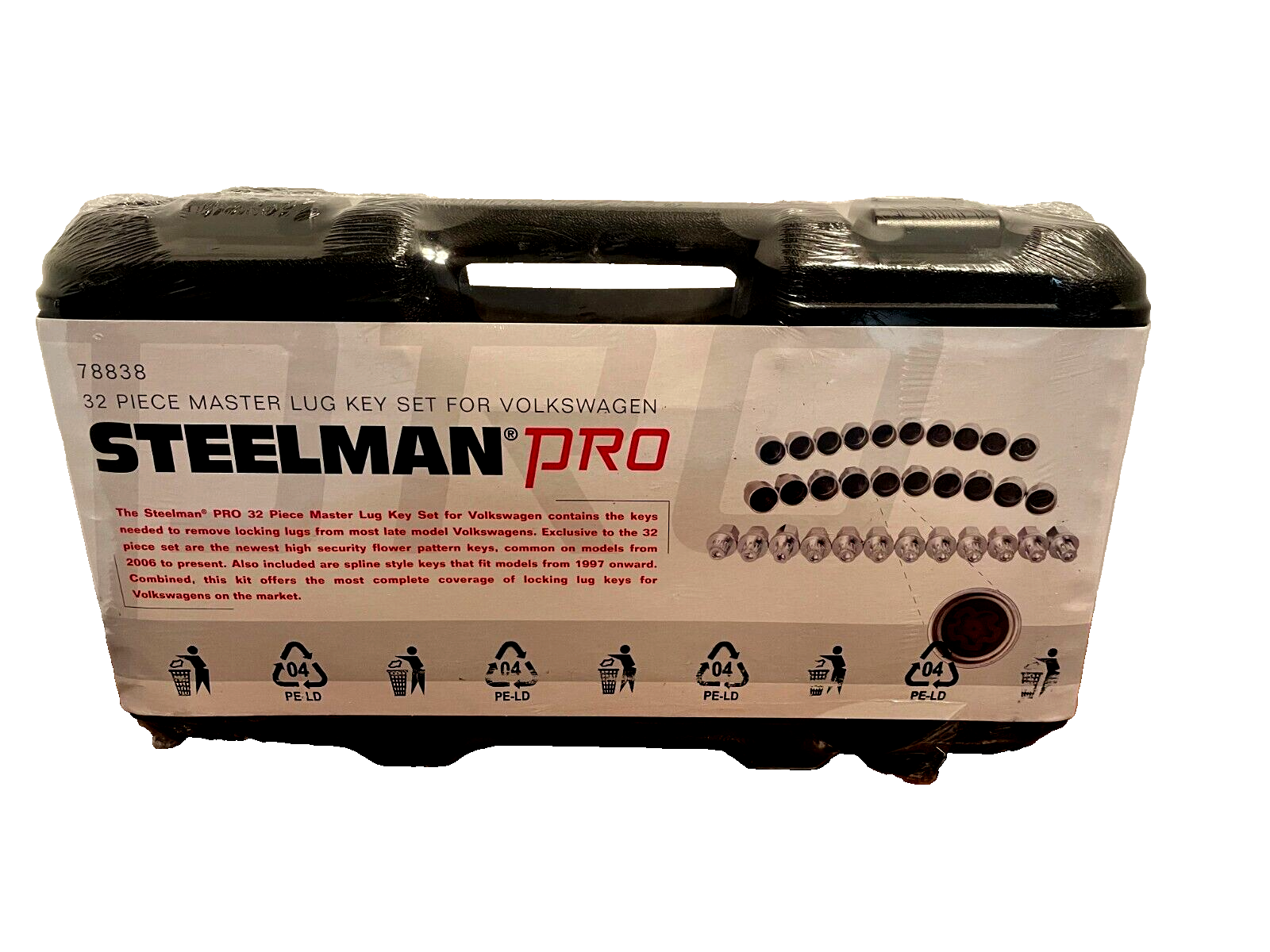 Steelman Pro 78838 VOLKSWAGEN Master Wheel Lock Key Set Steel Core 32 ...