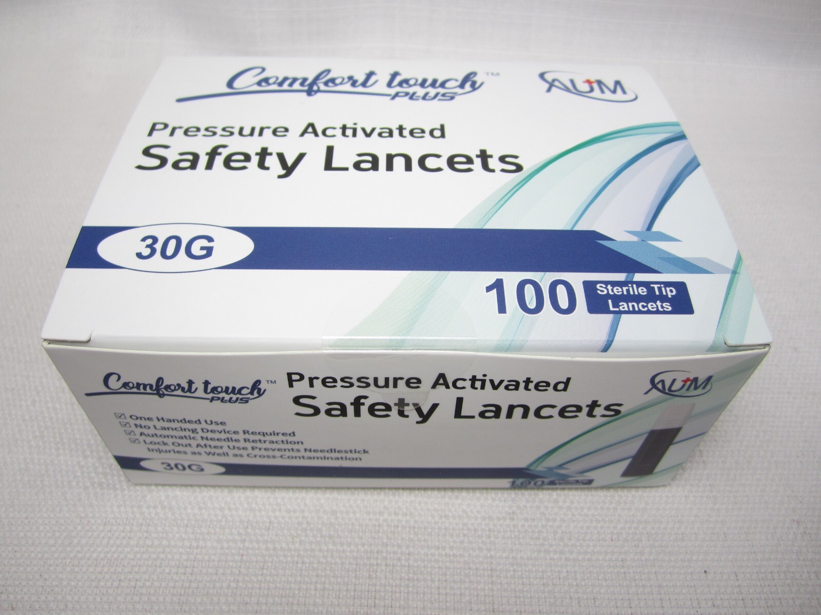 Comfort Touch Plus Lancets 30G Pressure Activated 100-ct Exp 2028+ Easy ...