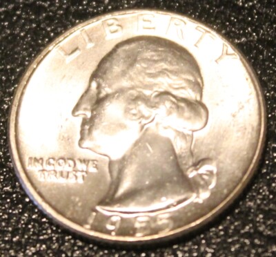 ** 1955-P PHILA. WASHINGTON QUARTER CHOICE BU 90% SILVER - NICE COIN ...