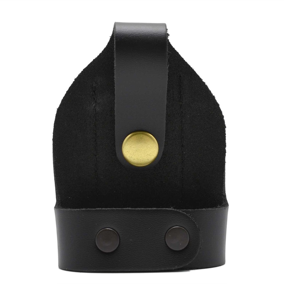 Perfect Fit Leather Bikini Handcuff Case Brass Snap Belt Slide Standard ...