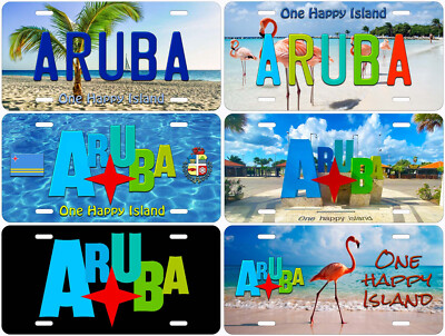 One Happy Island Aruba Aluminum Novelty Car License Plate | eBay