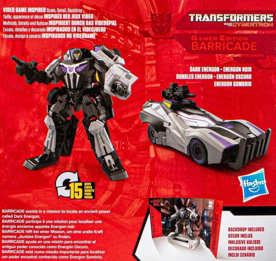 Transformers Studio Series Gamer Edition 02 Deluxe Barricade Hasbro In ...