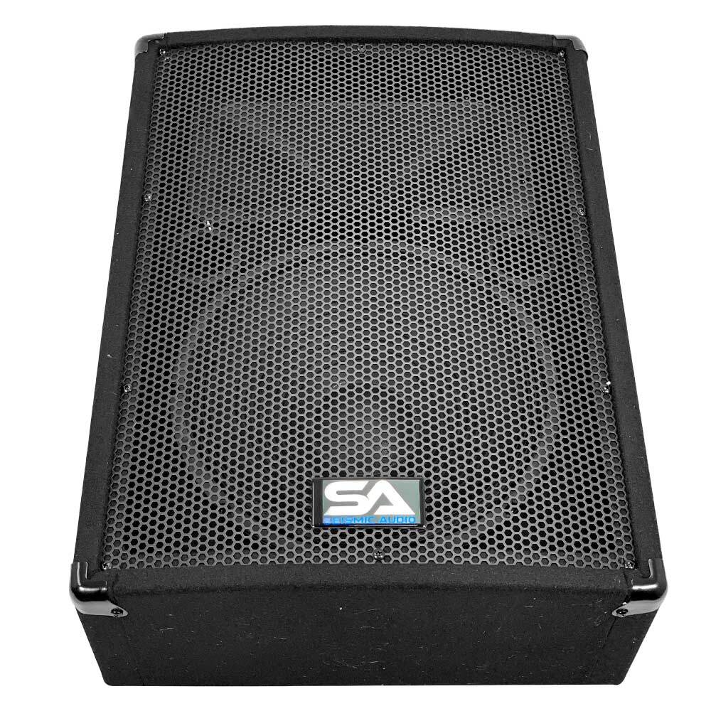 Powered 2-Way 12" Floor / Stage Monitor Wedge Style with Titanium Horn ...