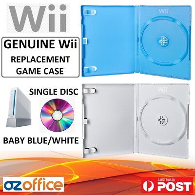 GENUINE Nintendo Wii Game Case - Replacement Wii Case - Baby Blue White ...