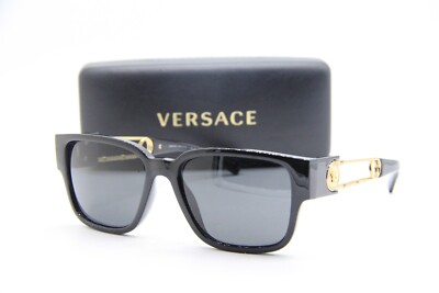 NEW VERSACE MOD. 4412 GB1/87 BLACK GOLD AUTHENTIC FRAMES SUNGLASSES 57 ...