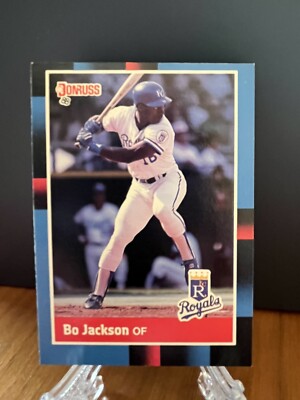 1988 Donruss Baseball Card #220 Bo Jackson Kansas City Royals BO KNOWS ...