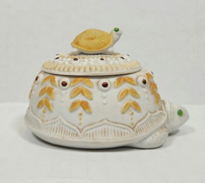 Turtle Trinket Box Vintage Lefton China 658 | eBay