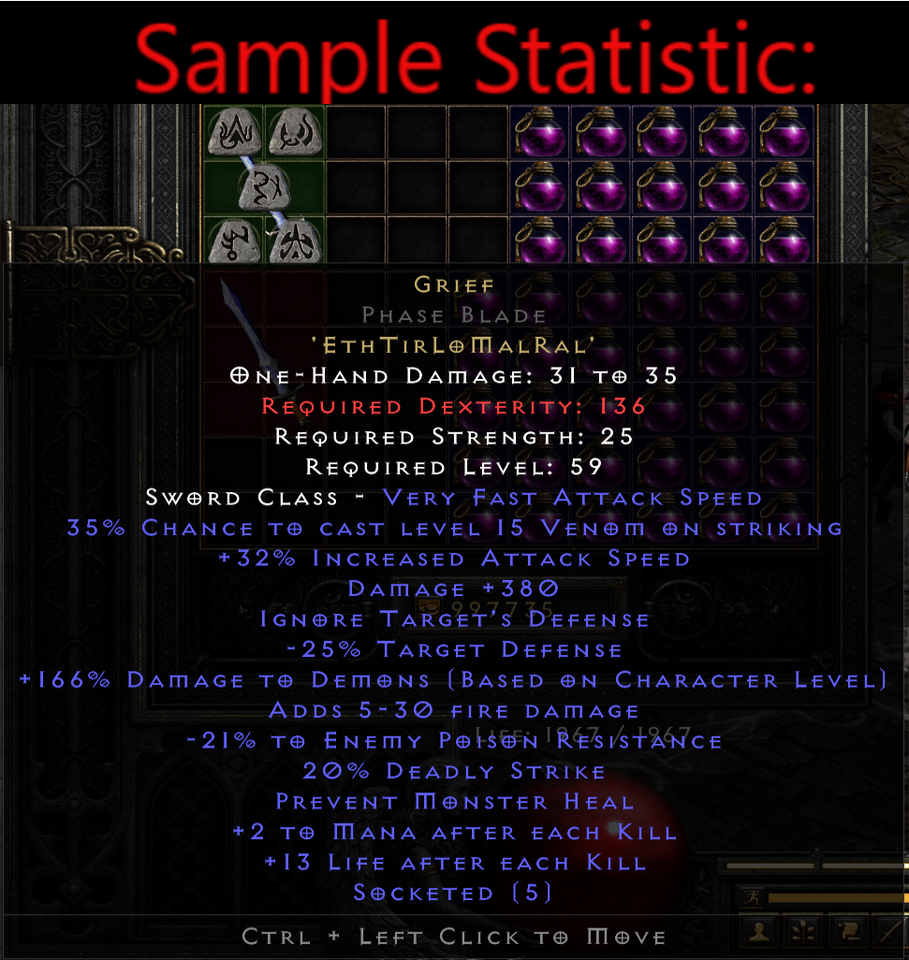 PC PS4 PS5 XBOX SWITCH LADDER Grief Phase Blade Diablo 2 Resurrected ...