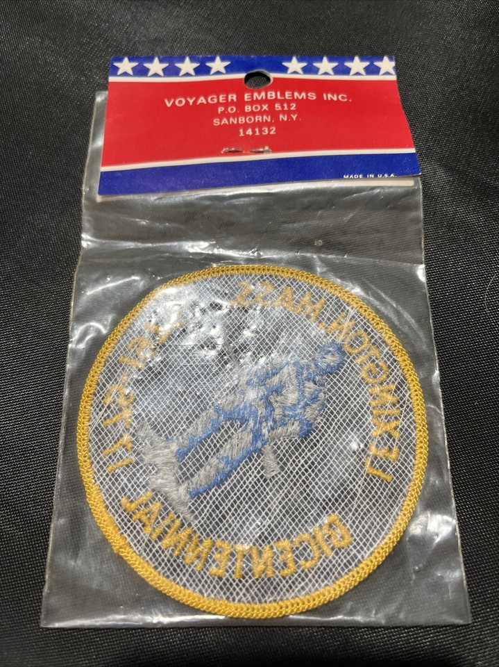 LEXINGTON MASSACHUSETTS BICENTENNIAL PATCH EMBLEM 1775-1975 NEW (Z) | eBay