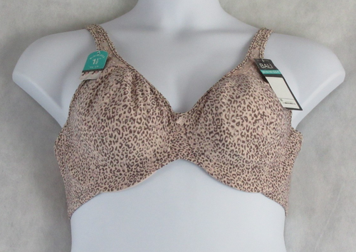 Bali Women's Seamless Underwire Minimizer Bra, Rosewood Animal Print ...