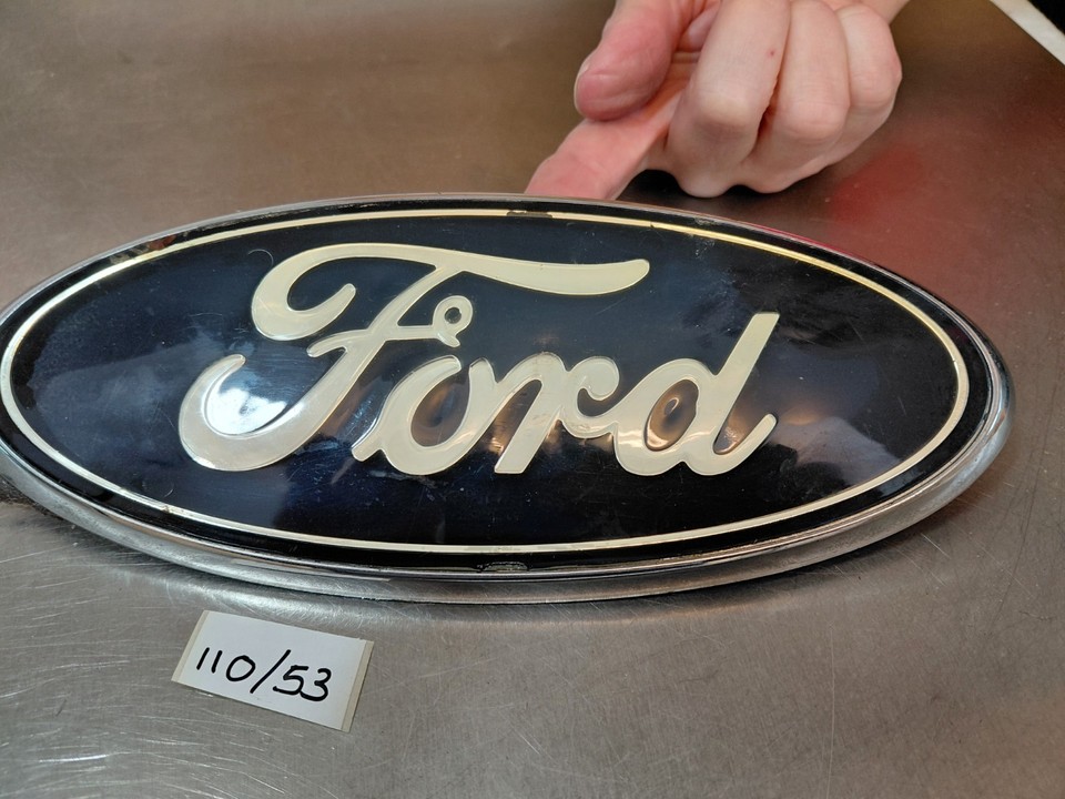 FORD TRANSIT CUSTOM EMBLEM LARGE 230MM X 90MM BADGE DECAL BLACK? | eBay UK