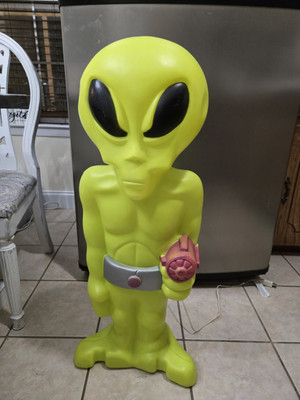 RARE Vintage Blow Mold ALIEN 36" Halloween General Foam Plastics | eBay