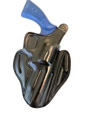 Premium Leather Holster - S&W K / L Frame Revolver with 4" barrel ...