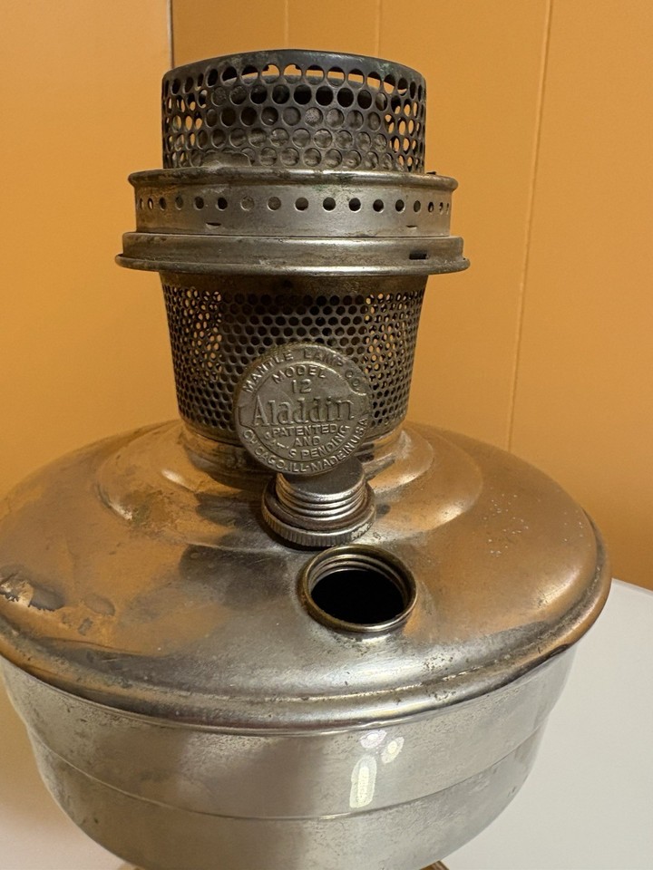 ALADDIN Model 12 Nickel Oil Kerosene Lamp with Burner | eBay