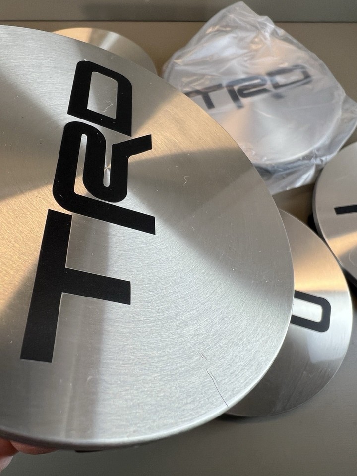 FN Wheels Center Caps Model TR-1 Aluminum Style Vinyl TRD Lettering ...