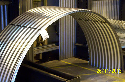 Brand New, Galvanised Steel, Corrugated, Curved Roofing Sheets / Pig ...