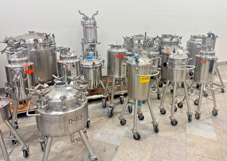 Large Lot Stainless Steel Portable Jacketed Vessel Tank Fermentation ...